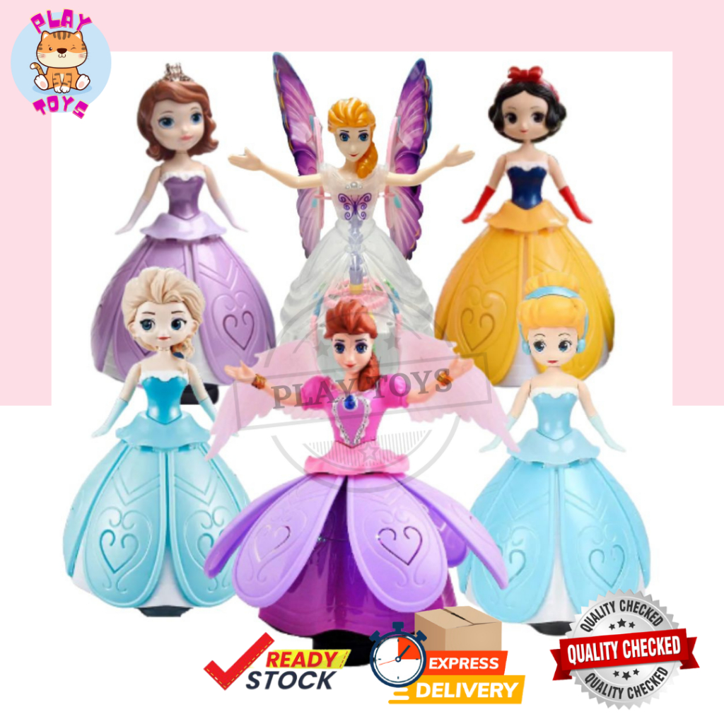 Electric princess dancing with lights and equipped with music that ...