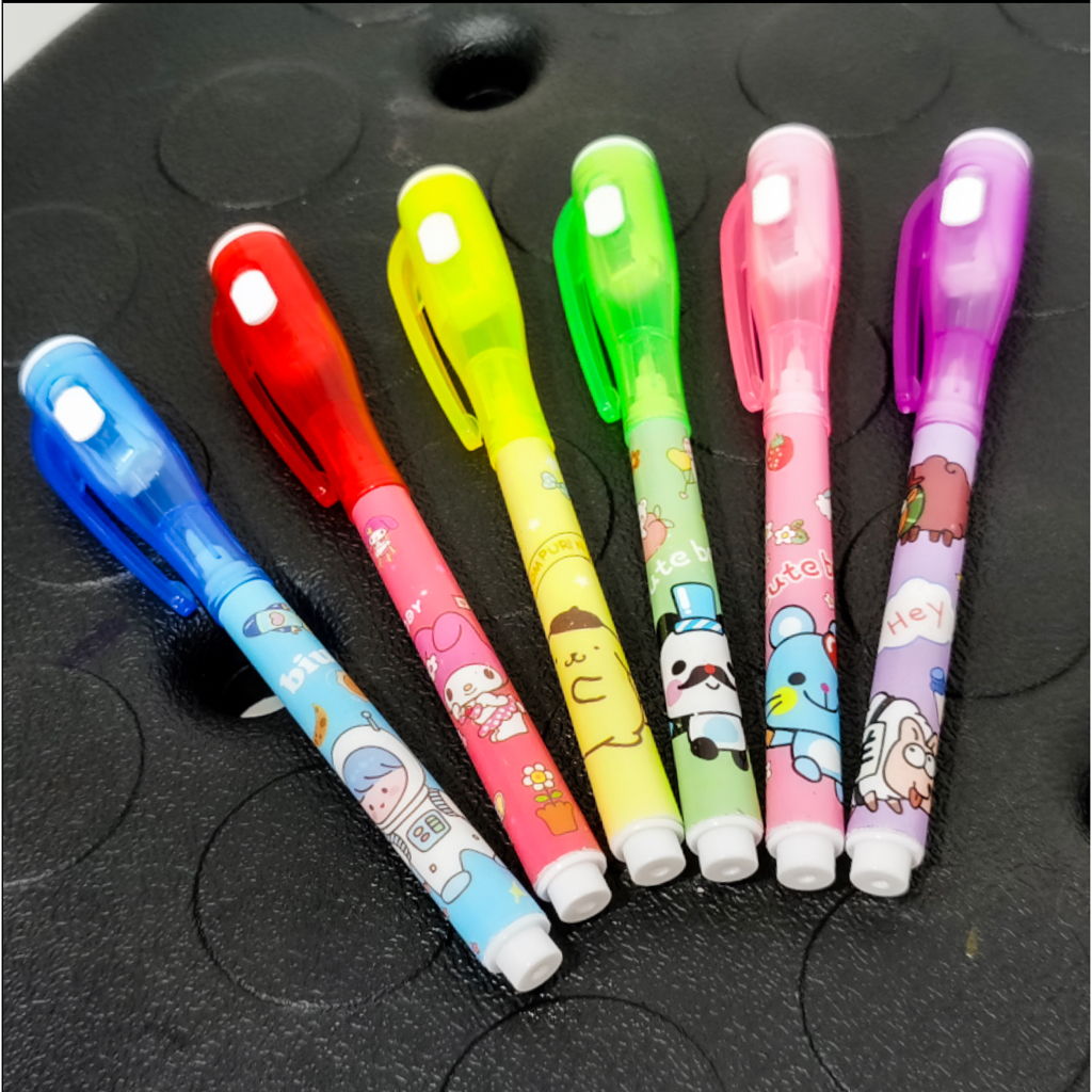 Invisible Ink Pen with UV Light Secret Spy Pen Boys Girls Kids Birthday ...
