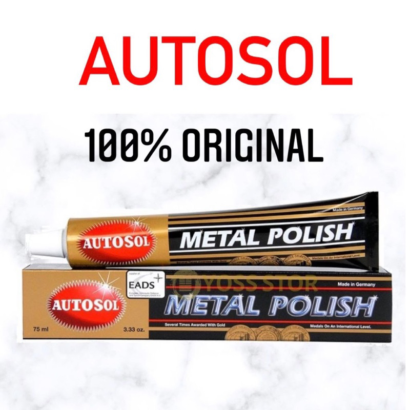 AUTOSOL 75G 100 ORIGINAL AUTOSOL METAL POLISH RUST REMOVER CHROME CLEANER DIAMOND POLISH HUB RIM GANTANG POLISH Shopee Malaysia