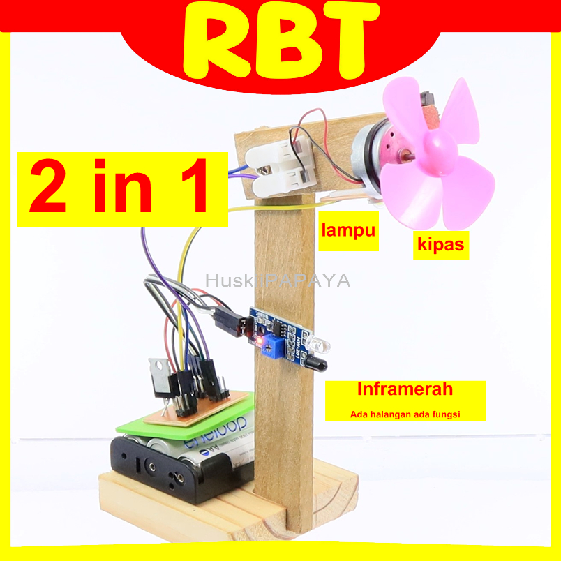 RBT Sensor inframerah + Lampu kipas automatik / Infrared sensor ...