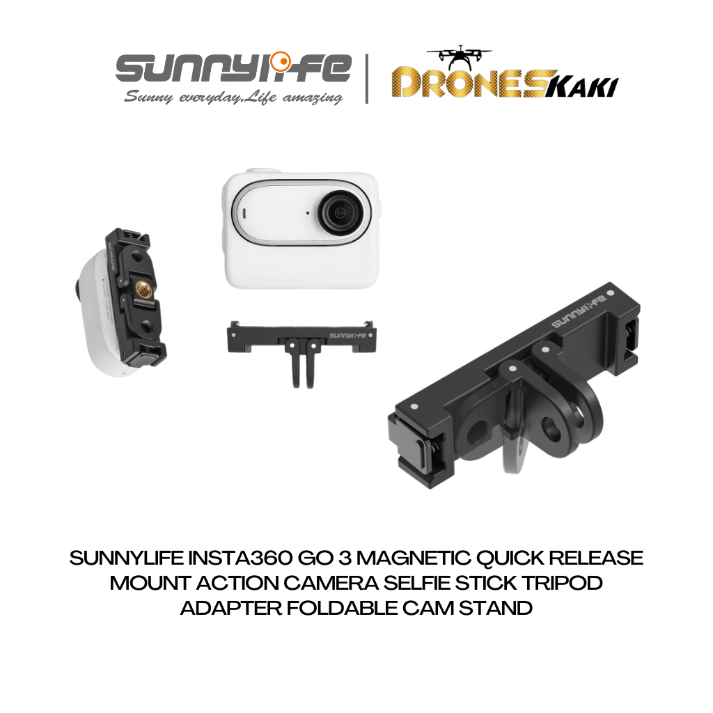 Sunnylife Insta360 GO 3 Magnetic Quick Release Mount Action Camera ...