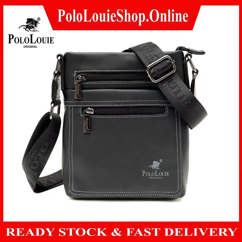 Original Polo Louie Men Premium Leather Sling Shoulder Bag Smart ...