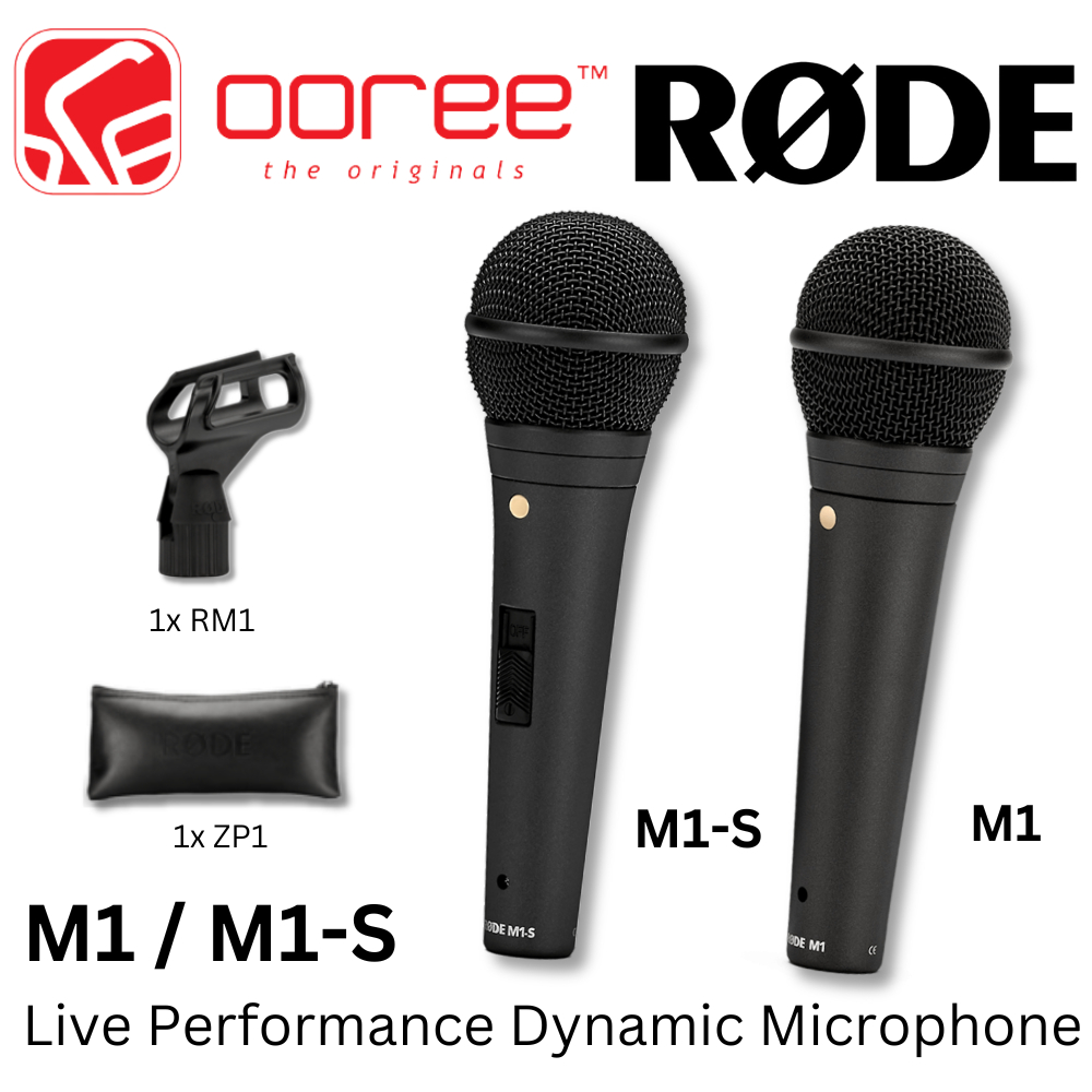 RODE M1 / M1-S (LOCKABLE SWITCH) LIVE PERFORMANCE DYNAMIC MICROPHONE ...