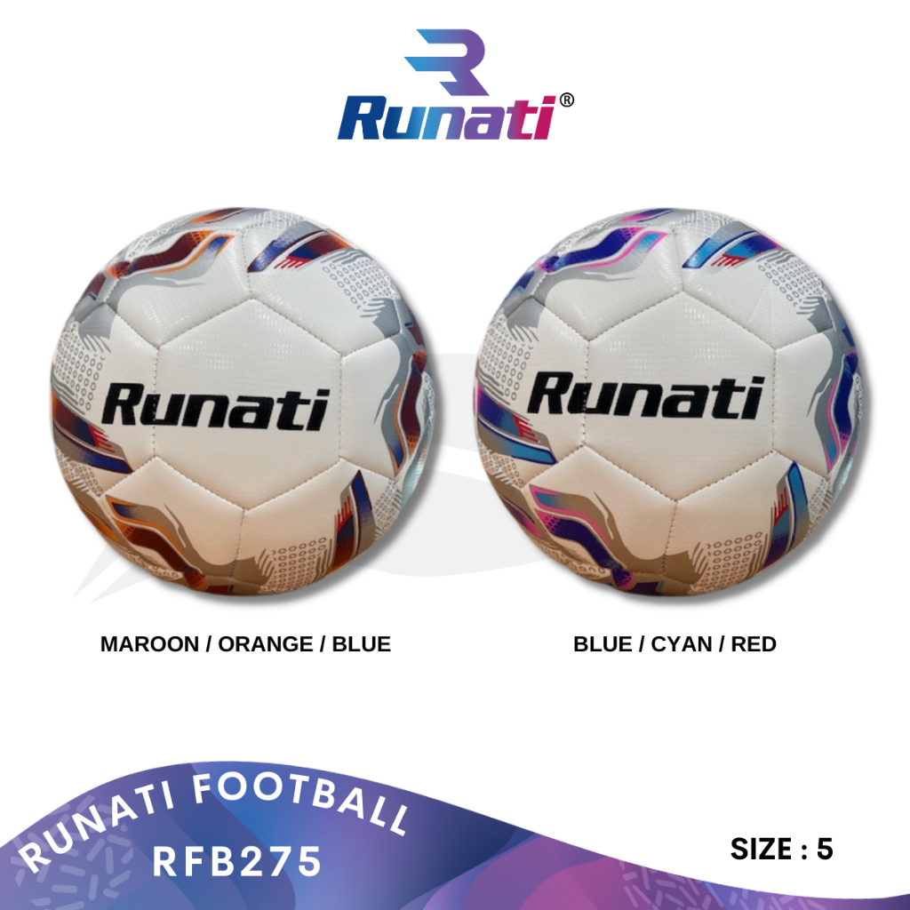 RUNATI Soccer Ball / Football Machine Stitch Bola Sepak Padang Size 5 ...