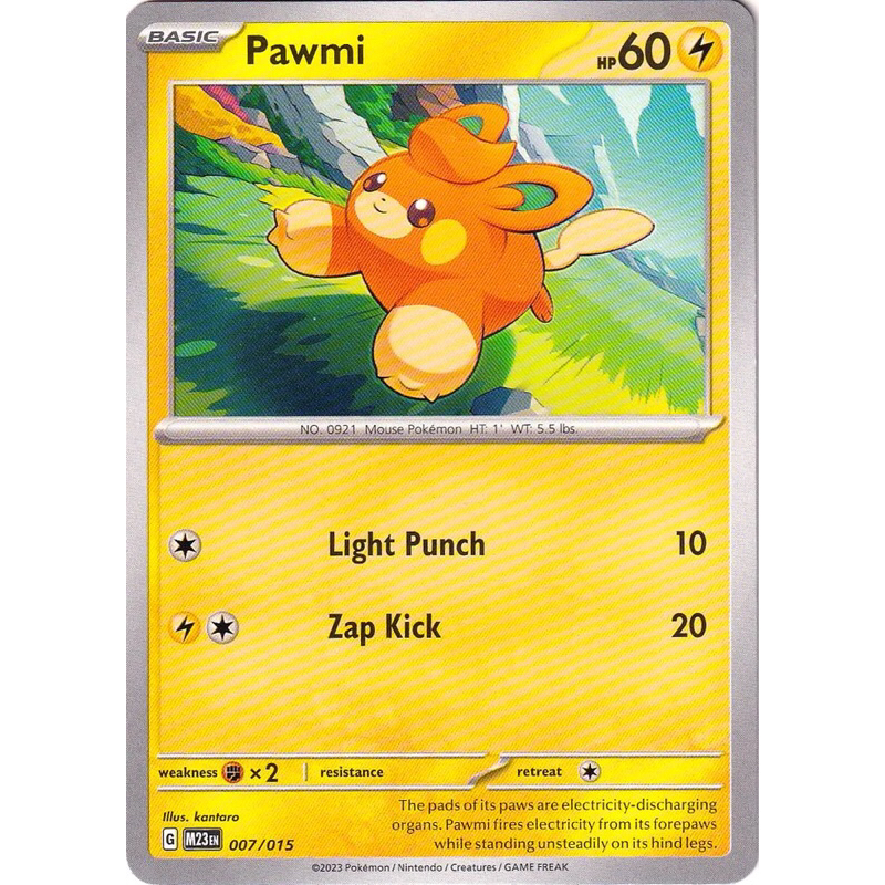 Pawmi - 007/015 - Promo Pokemon McDonald's Promos | Shopee Malaysia
