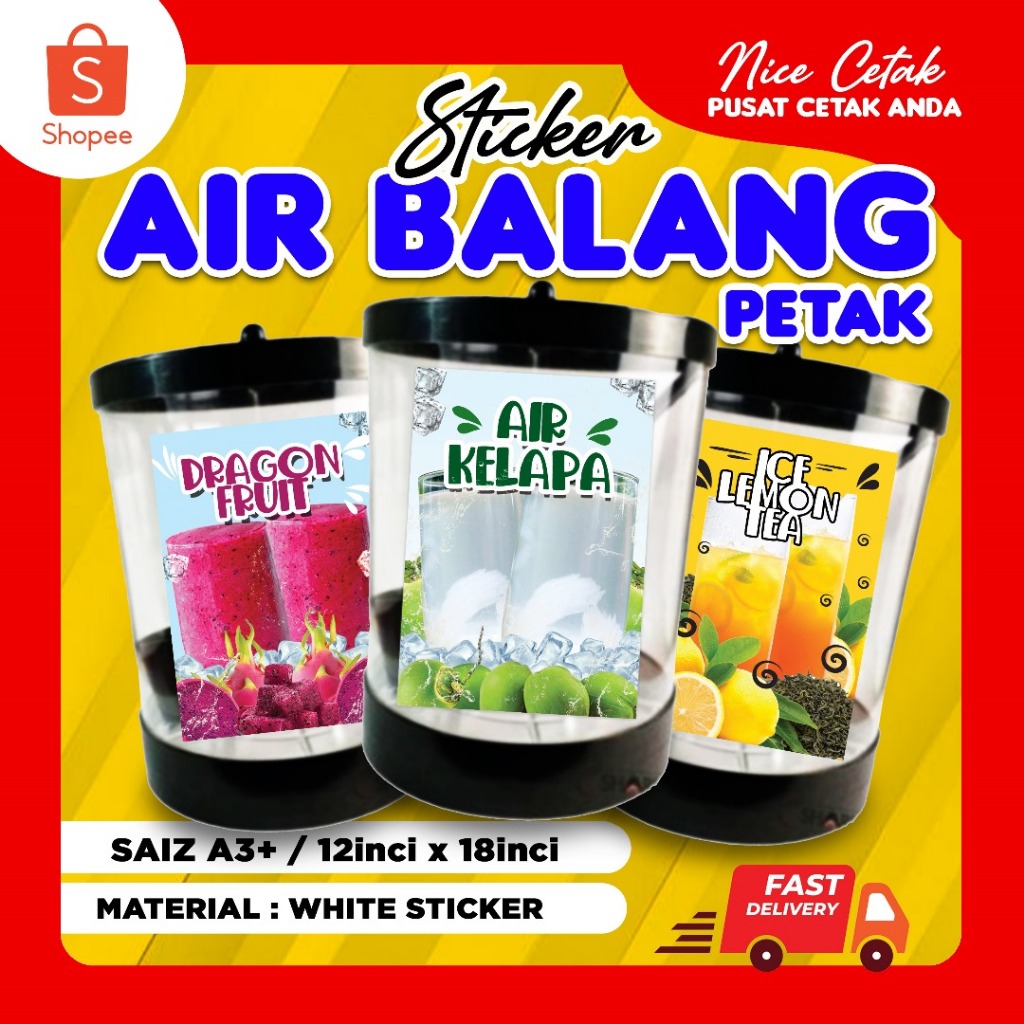 STICKER AIR BALANG 01 (PETAK) | Shopee Malaysia