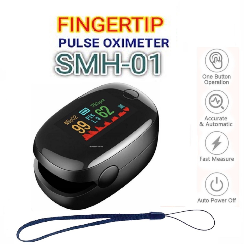 Fingertip Pulse Oximeter Finger Oxymeter Monitor Oxygen Meter TFT Pulse ...