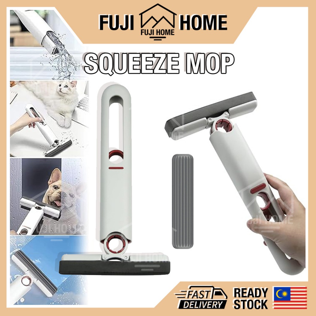 🏠READY STOCK🏠NEW Portable Mini Squeeze Mop Hands Free Magic Mop Home ...