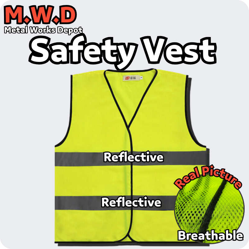 Unisex Men Women Safety Vest With Two Line Visible Reflective Line ...