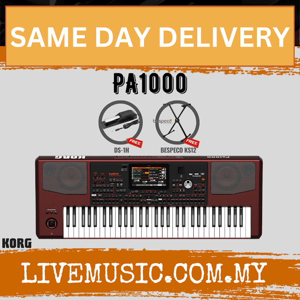 Korg Pa1000 61-keys Professional Arranger with Adapter ( Pa-1000 ) | Shopee Malaysia