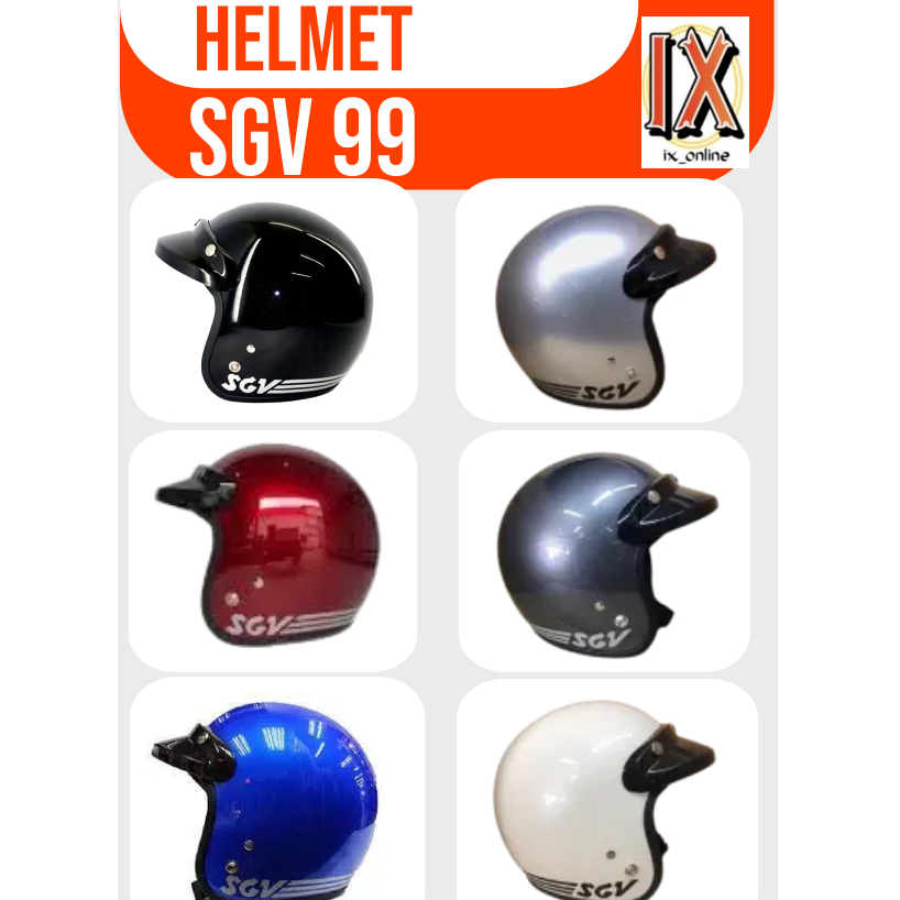 HELMET SGV 99 SIZE STANDARD 60 💯 ORIGINAL (SIRIM APPROVED) | Shopee ...