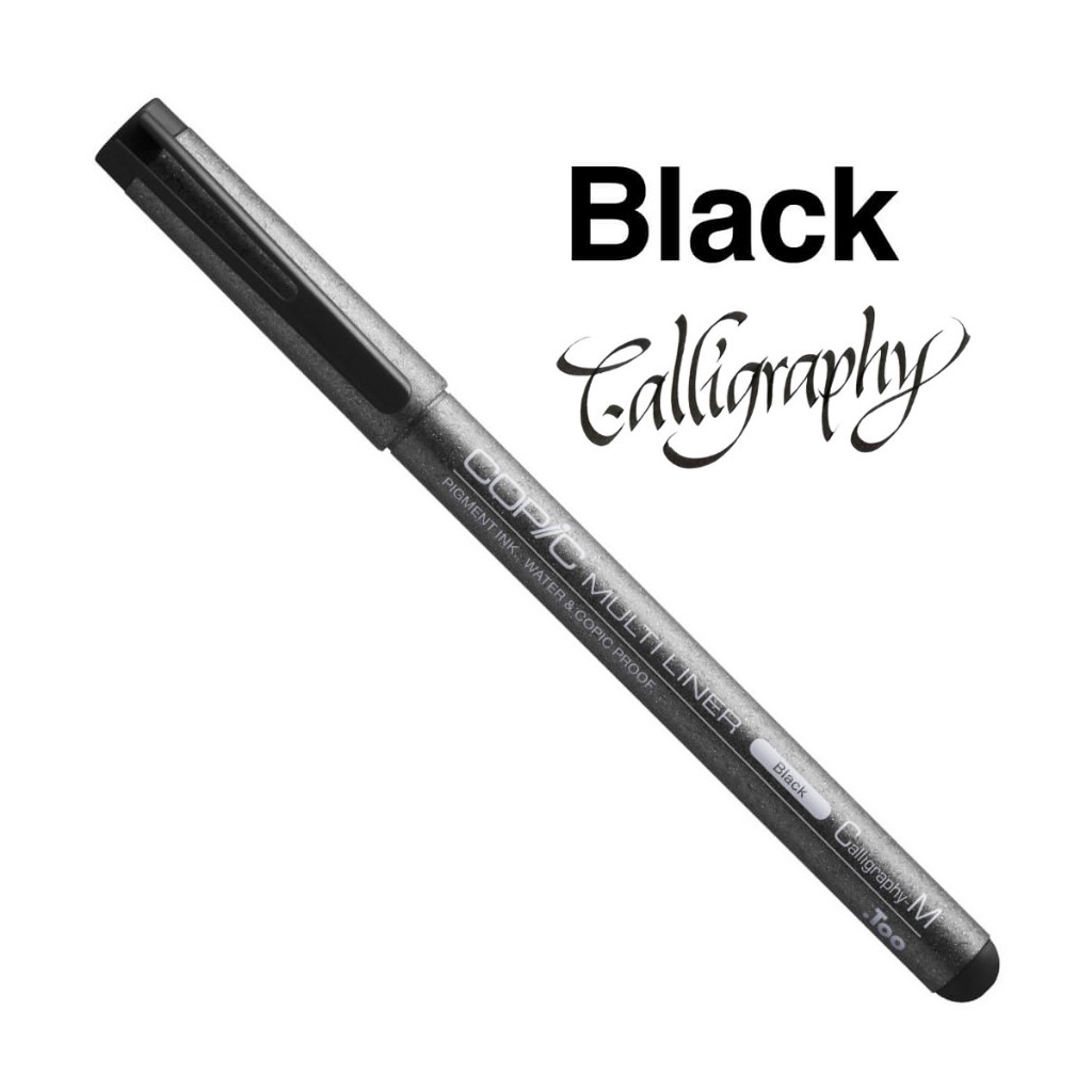 Copic Multiliner Pigment ink Pen - Black Calligraphy (21700010037XX ...