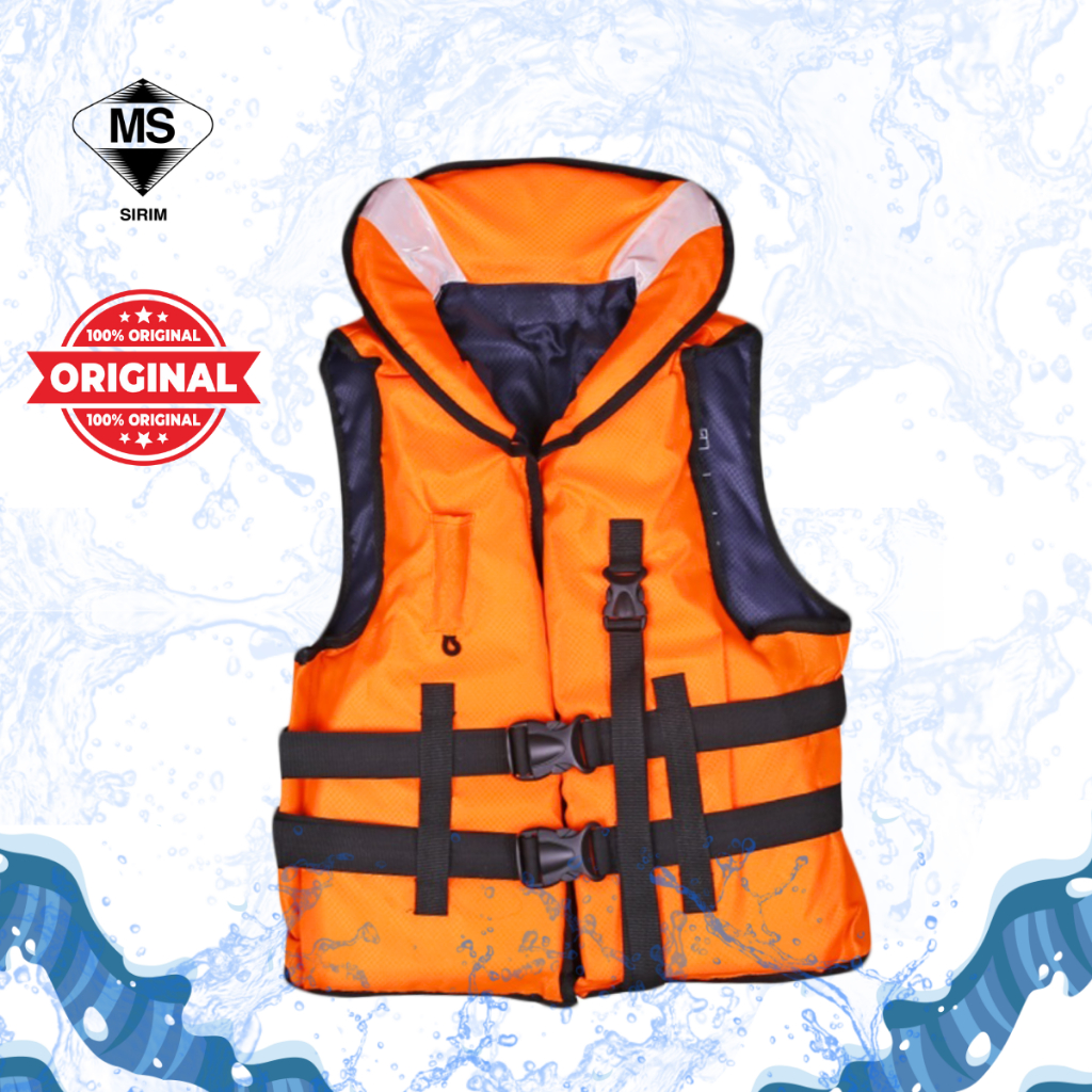 Proguard Adult Marine Life Jacket c/w Collar, Whistle & Reflective ...