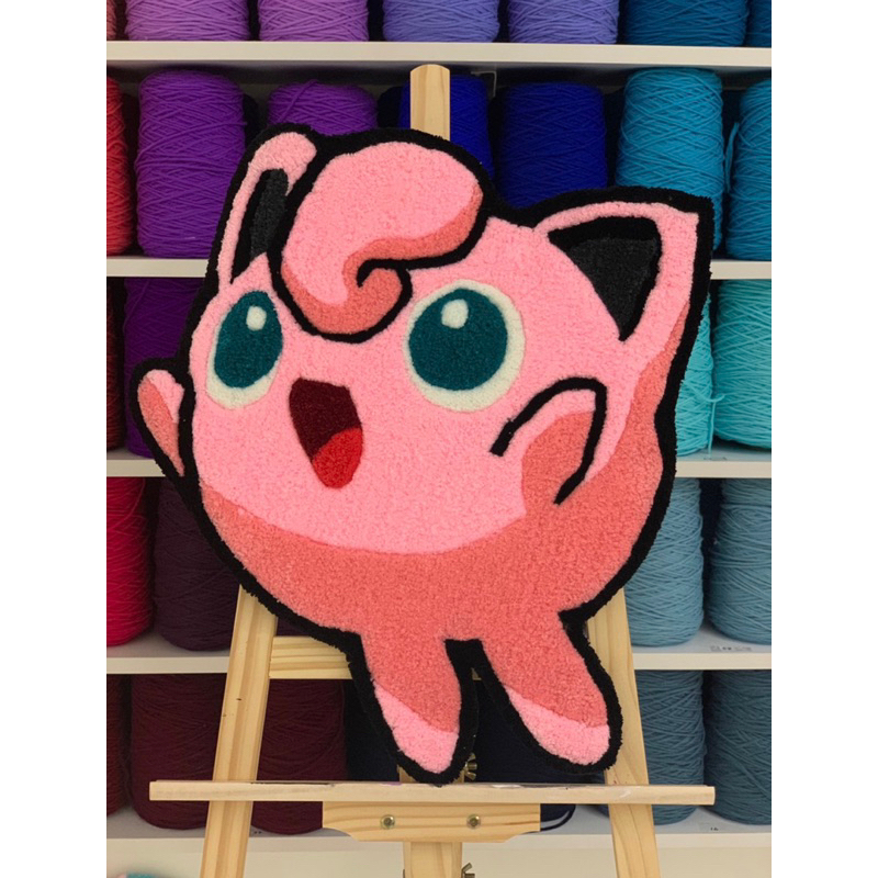 Jigglypuff Tufted Rugs / Custom Made Rugs / 60cm x 60cm size | Shopee ...