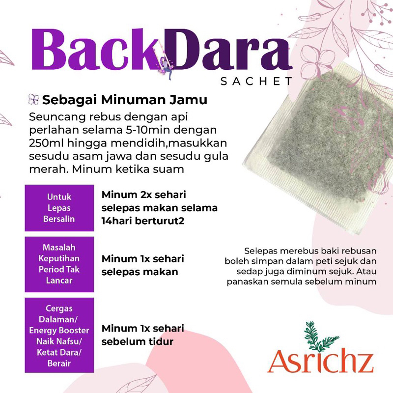 uncang dara 4 jamu campuran serapat manjakani sireh kacip fatimah ...