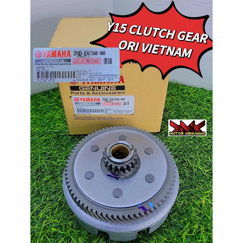 YAMAHA Y15ZR 100% ORIGINAL CLUTCH PRIMARY DRIVEN GEAR COMP MADE IN ...