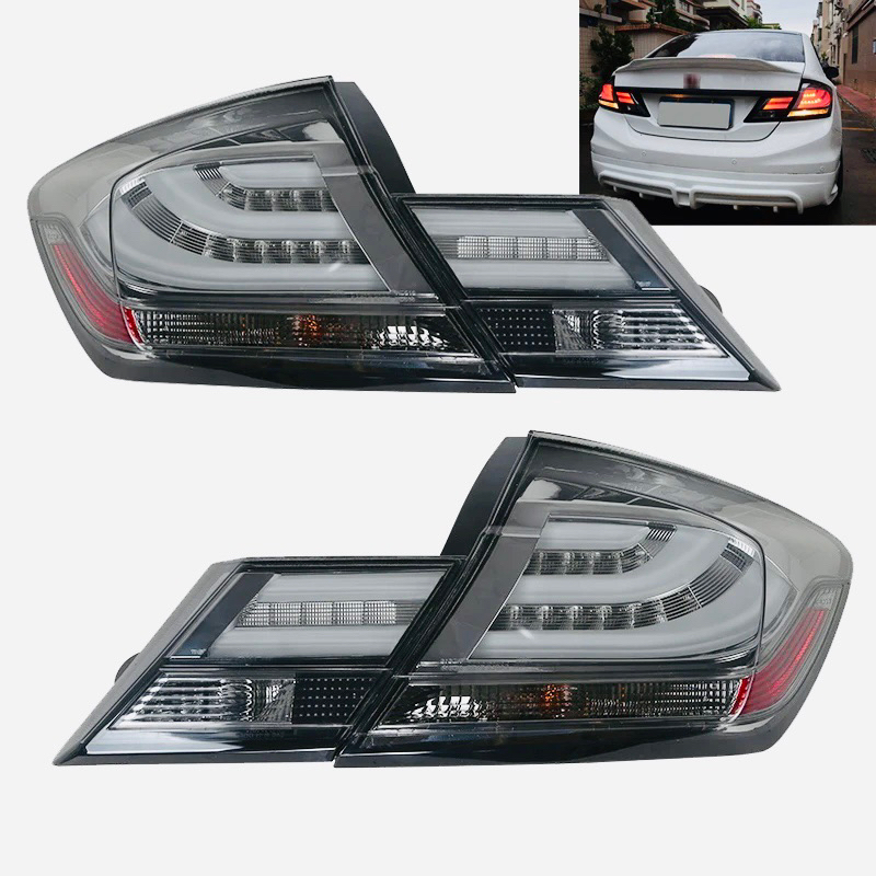 Honda civic FB 2012 2013 2014 2015 SI Style rear led tail lamp light ...