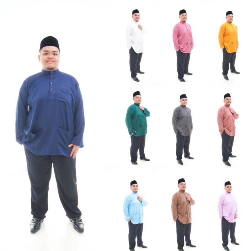 Baju Melayu Cekak Musang Plus Size BAJU SAHJA Murah Viral Baju Melayu ...