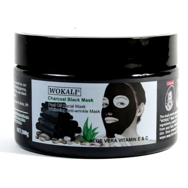 WOKALI CHARCOAL BLACK MASK ALOE VERA VITAMIN E & C | Shopee Malaysia