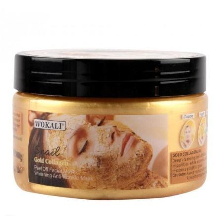 WOKALI SNAIL AND COLLAGEN PEEL OFF FACIAL MASK | Shopee Malaysia