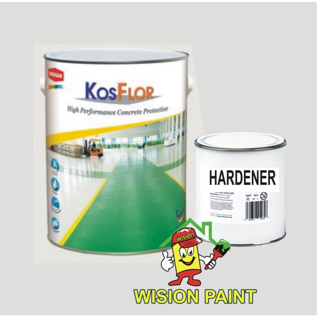 5L EPOXY KOSSAN ( KOSFLOR EPOXY ) EPOXY FLOOR COATING / SPORT COURT FLOOR PAINT EPOXY Floor ...