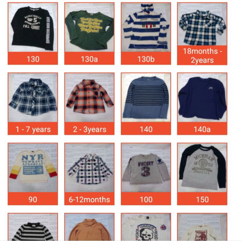 Baju bundle gred A, lengan panjang boy 🧒🏻💖 | Shopee Malaysia