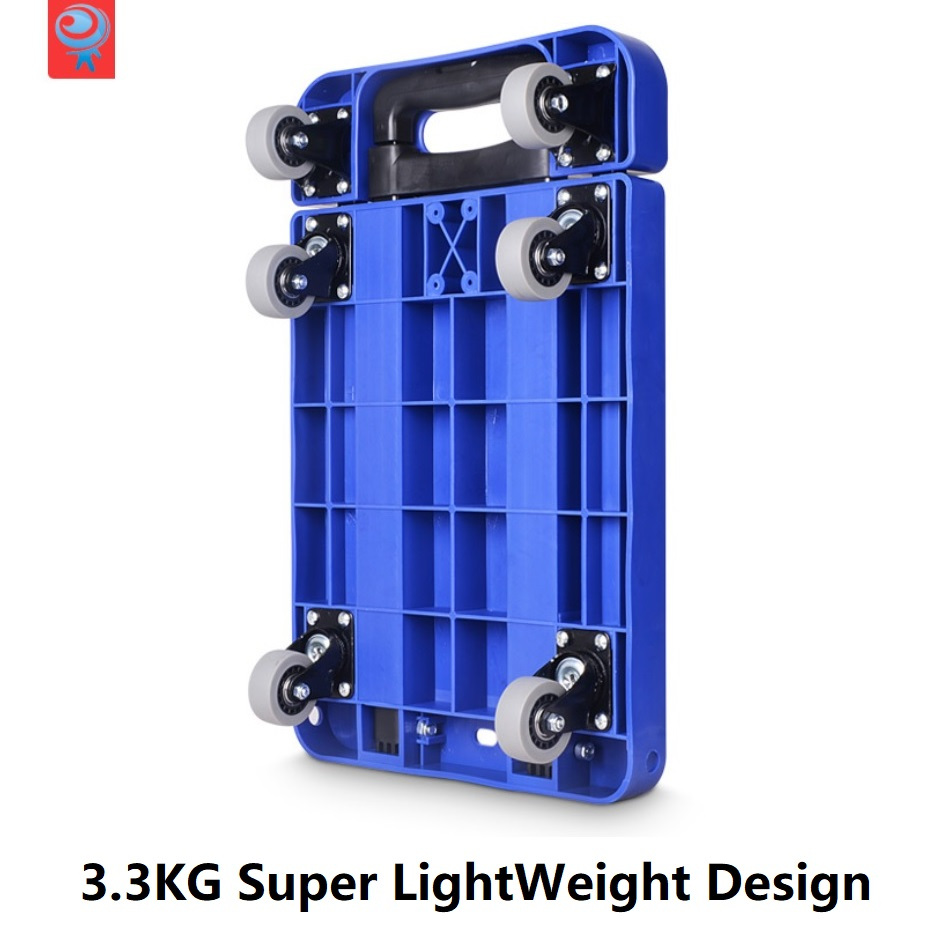 Trolley 6 Wheels Foldable Small Slim Swivelled Silent Wheel Delivery ...