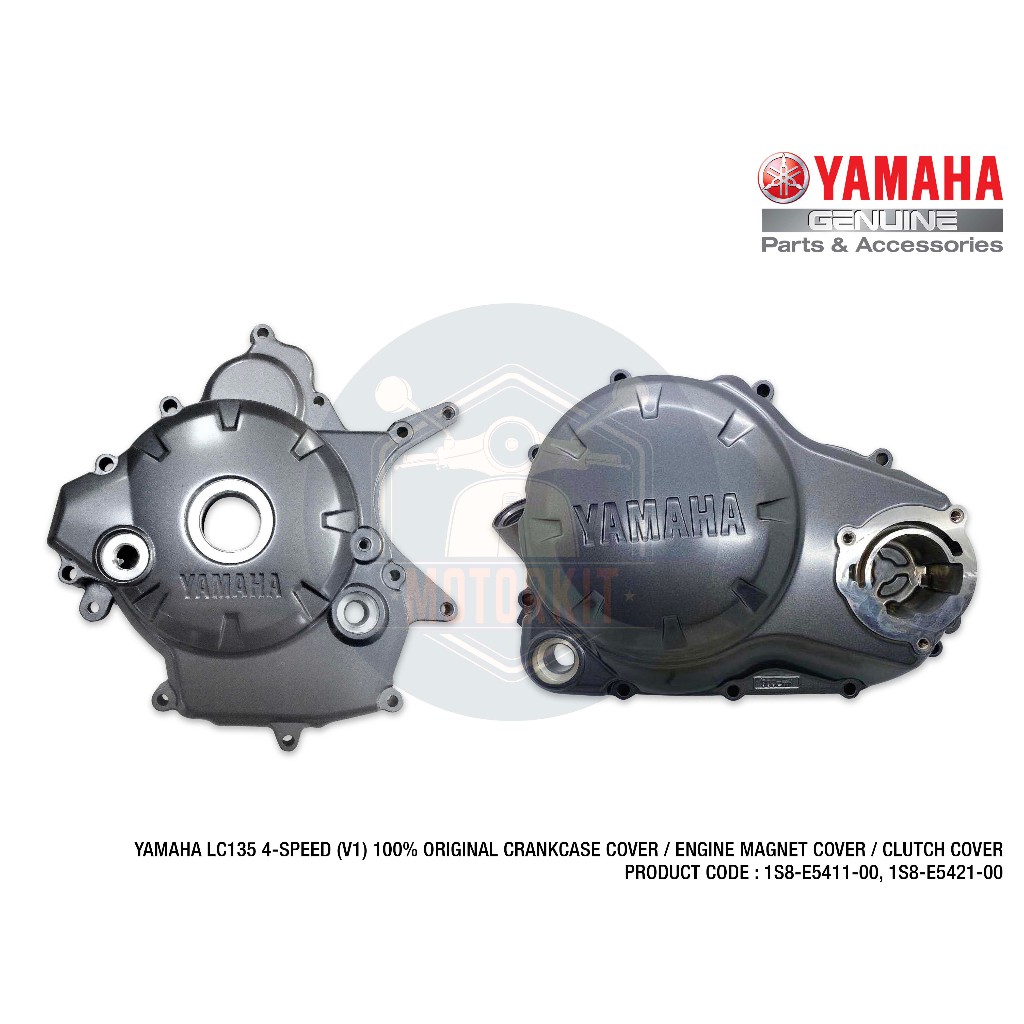 YAMAHA LC135 135LC V1 4S 100% ORIGINAL CRANKCASE COVER LEFT ENGINE ...