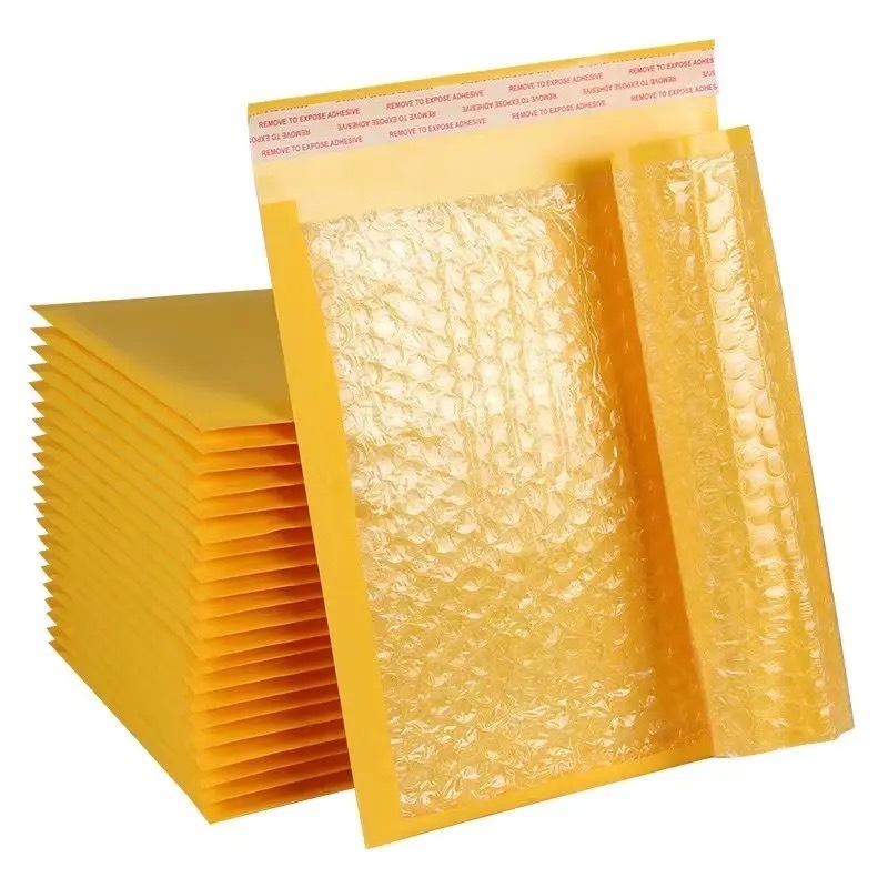 Bubble envelope Yellow Kraft Paper Bubble Envelopes Mailing Bags Padded ...