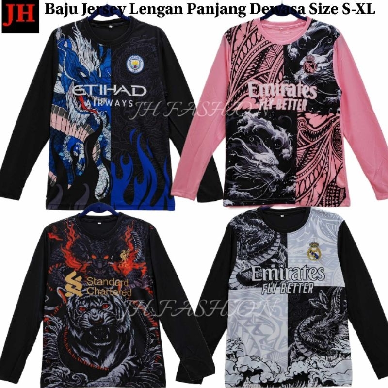 🔥READY STOCK 🔥BAJU JERSEY LENGAN PANJANG DEWASA SIZE S-XL | Shopee Malaysia