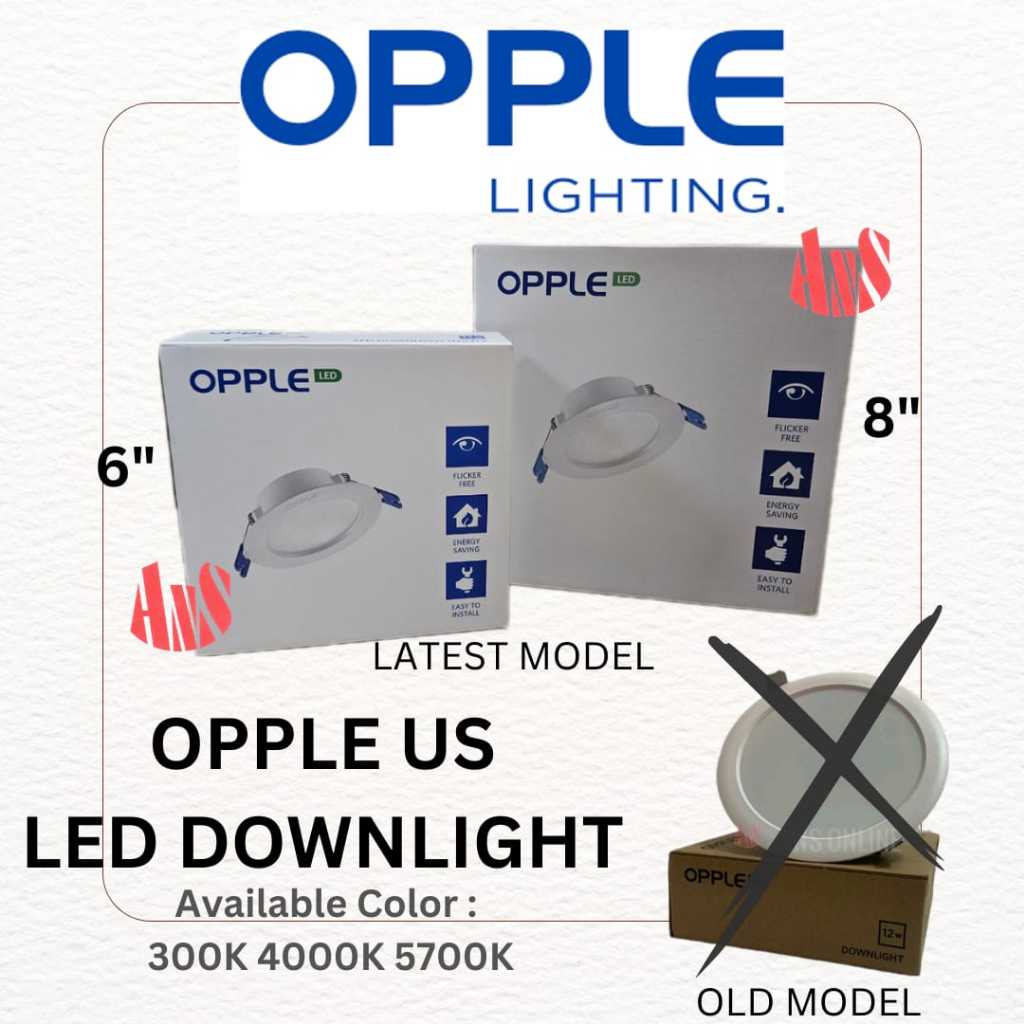 Opple LED Downlight US 6inch 8inch 12W 22W Downlight Plaster Ceiling ...