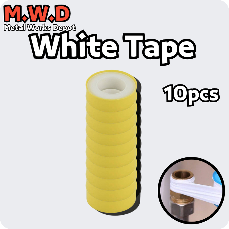 10pcs 12mm Common White Tape / Thread Seal Tape Plumbing Plumber Pipe ...