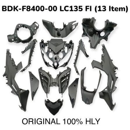 Original Yamaha LC135 V8 LC V8 FI Inner Cover Set Black Full Set ...