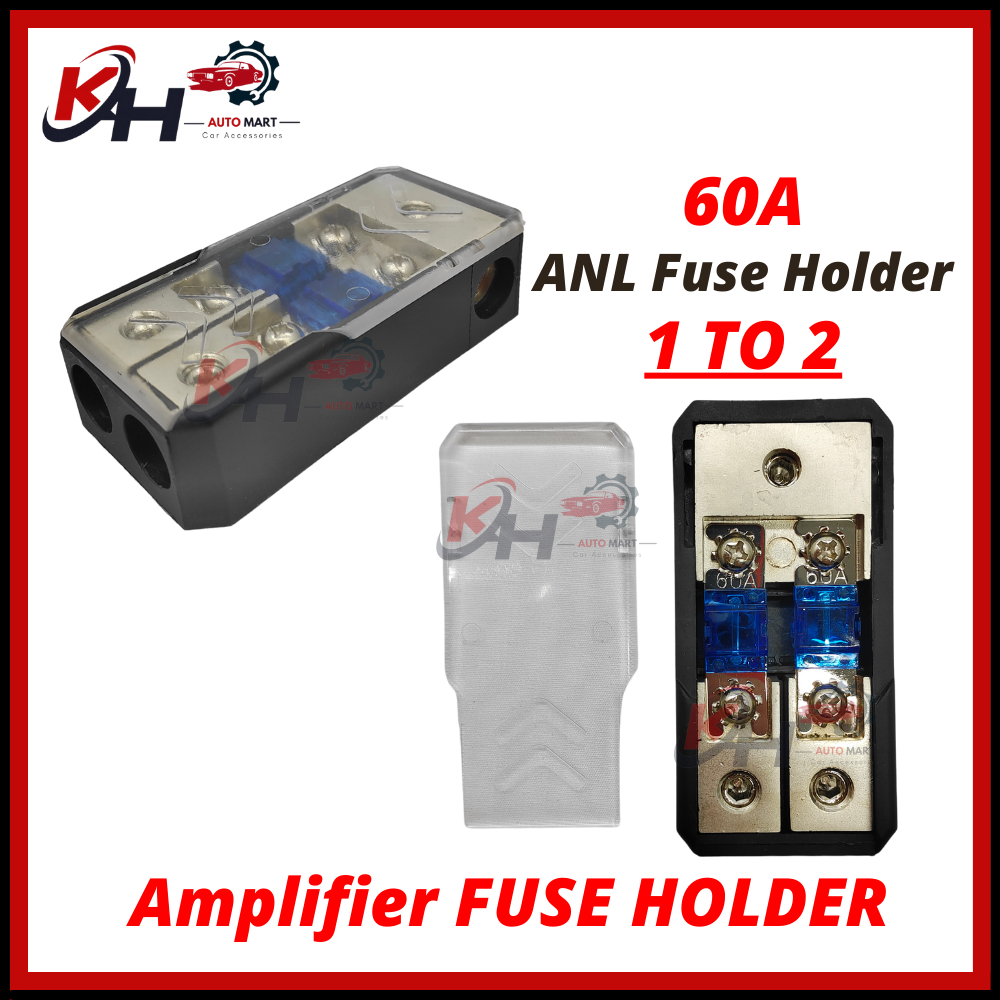 Power Amplifier Digital Fuse Holder With Meter Amp ANL Fius Box 1to1 ...