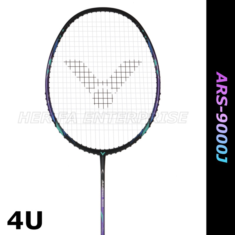 VICTOR Auraspeed 9000 4U & 5U Badminton Racket FREECORE ARS-9000C ARS ...