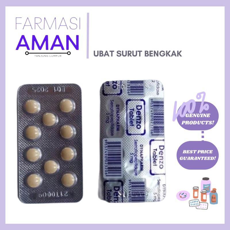 Dyna Denzo Tablet 5mg 10's (Surut Bengkak) | Shopee Malaysia