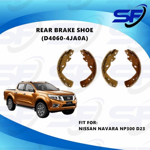 NISSAN NAVARA NP300 D23 REAR BRAKE SHOE D4060-4JA0A | Shopee Malaysia