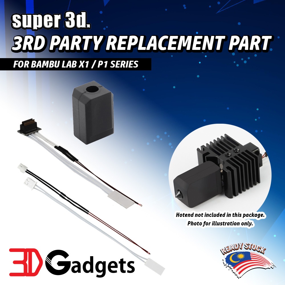 Super 3d. 3rd Party Replacement for Bambu Lab X1 Series / P1P FDM 3D ...