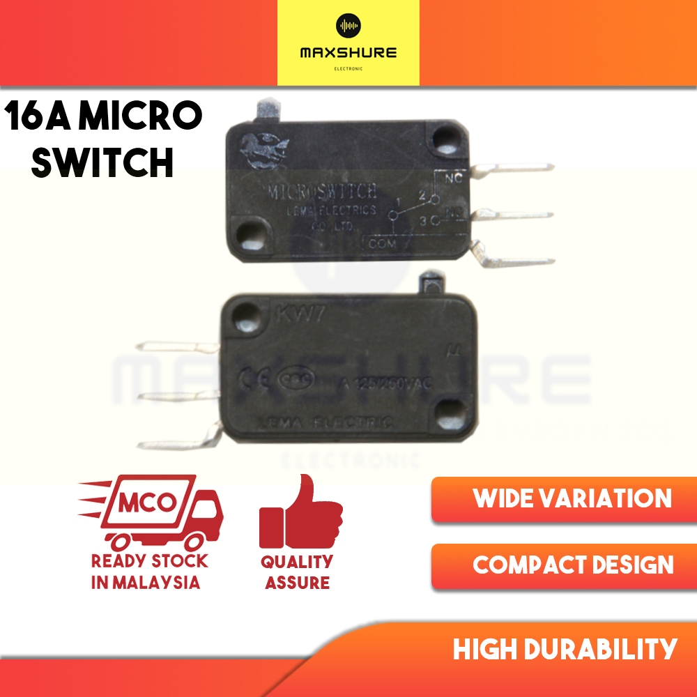 [MaxShure] ORIGINAL Premium Quality LEMA 16A 250V MICRO SWITCH Rice ...