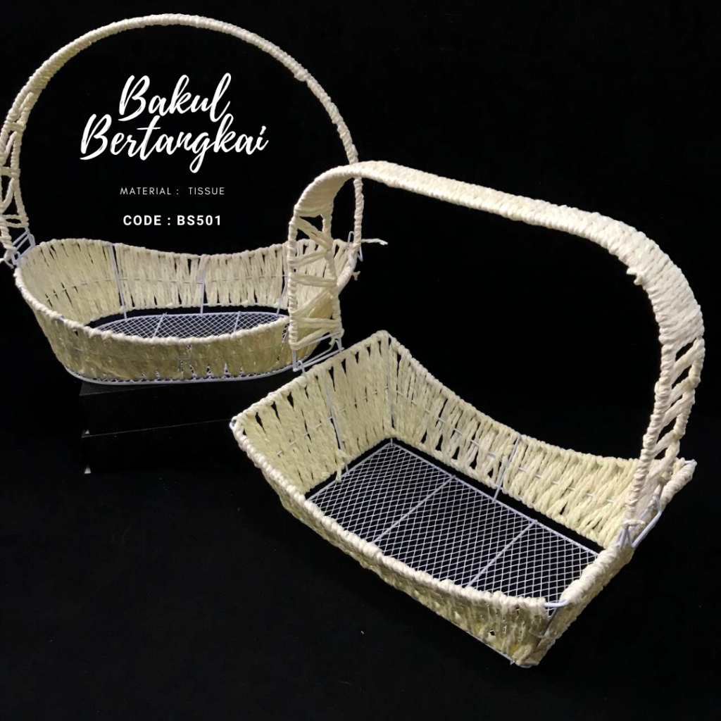 Bakul Buah Material Tissue With Stainless Steel | Bakul Hamper ...