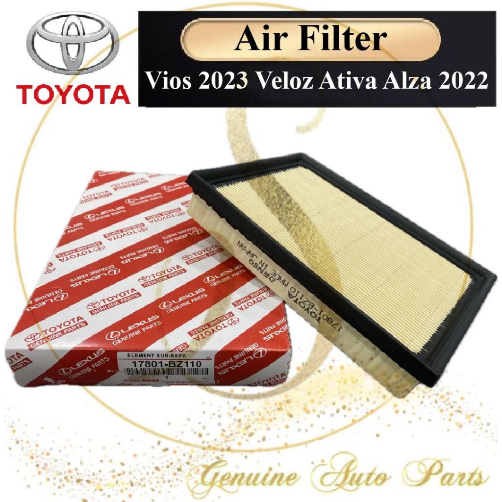 (100% ORIGINAL) TOYOTA ENGINE AIR FILTER VIOS 2023 VELOZ PERODUA ATIVA ...