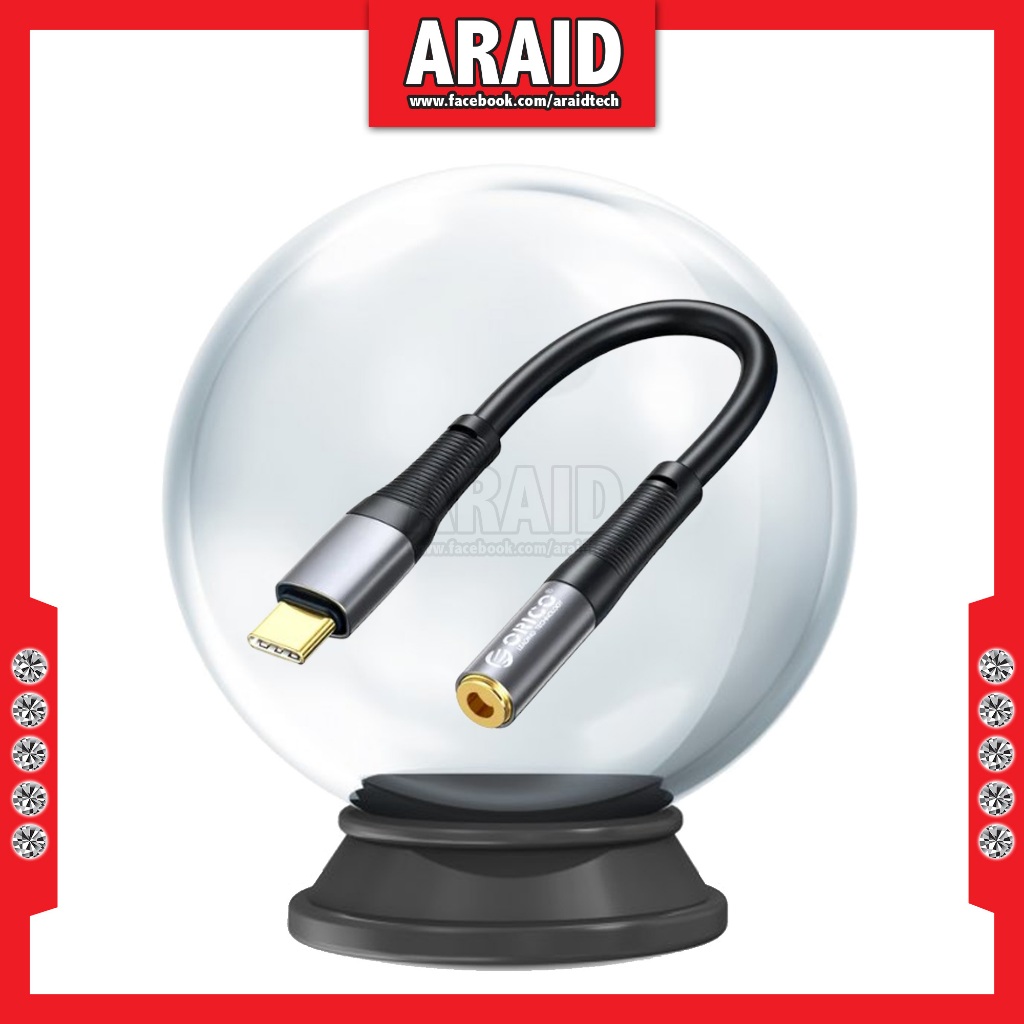 Orico AXC Type C to 3.5mm Audio Cable Male to Male 0.2m Black | Shopee ...