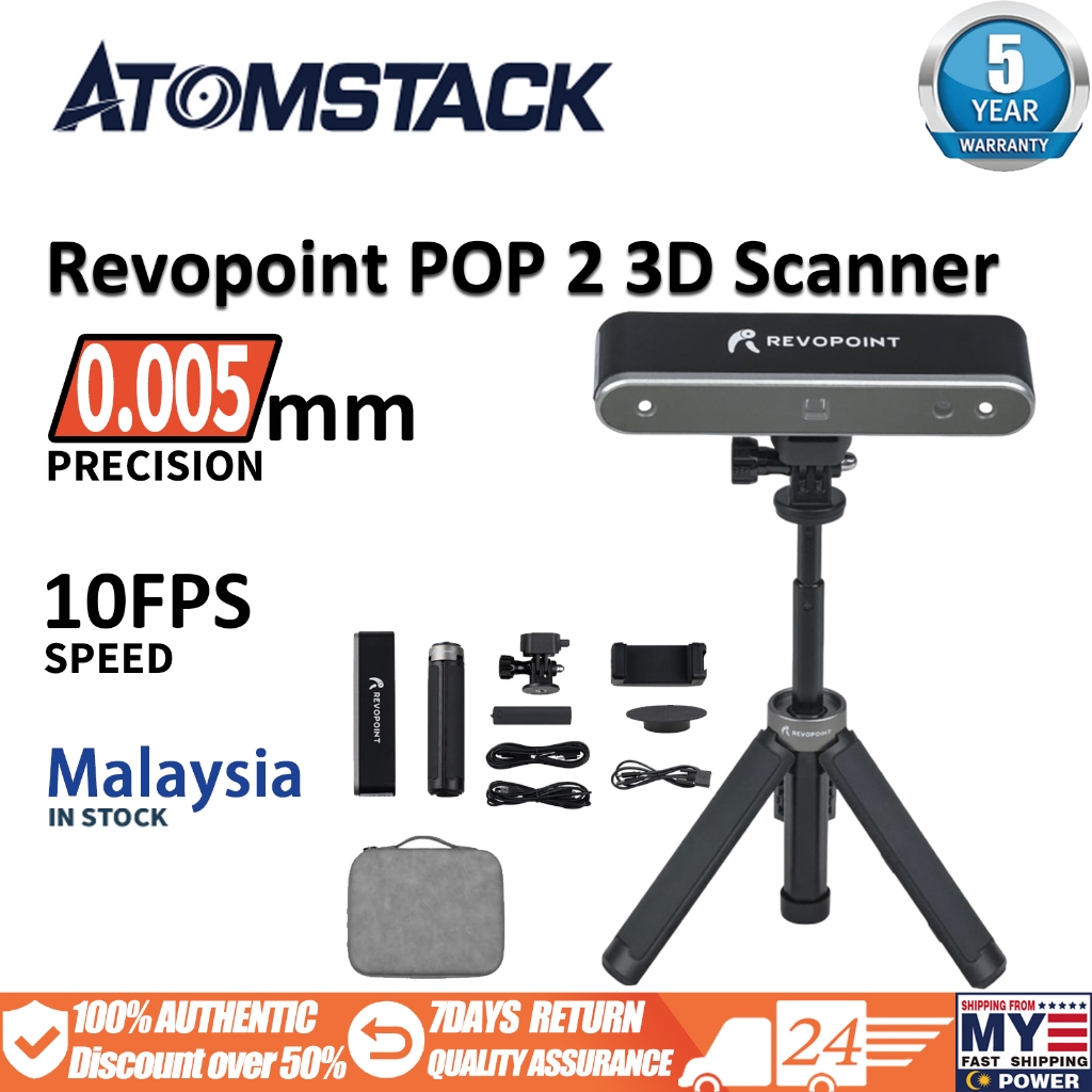 WilkTOOL' Revopoint POP 2 High Precision 3D Scanner Set 0.05mm Accuracy ...