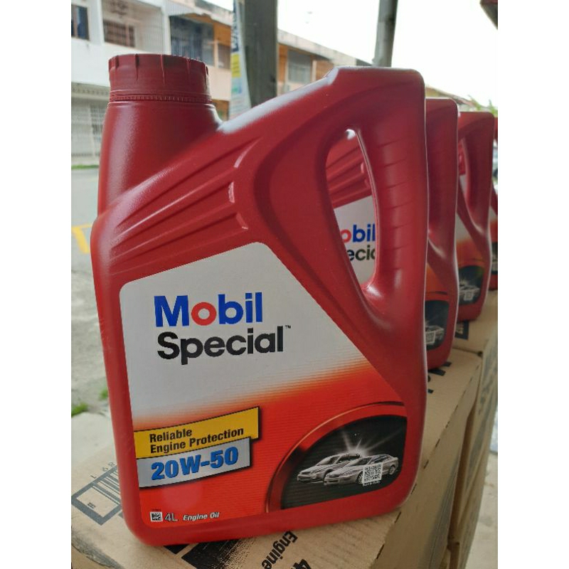 Mobil 20w50 4 Liter ** (Last Offer) **100%Original Engine Oil. | Shopee ...
