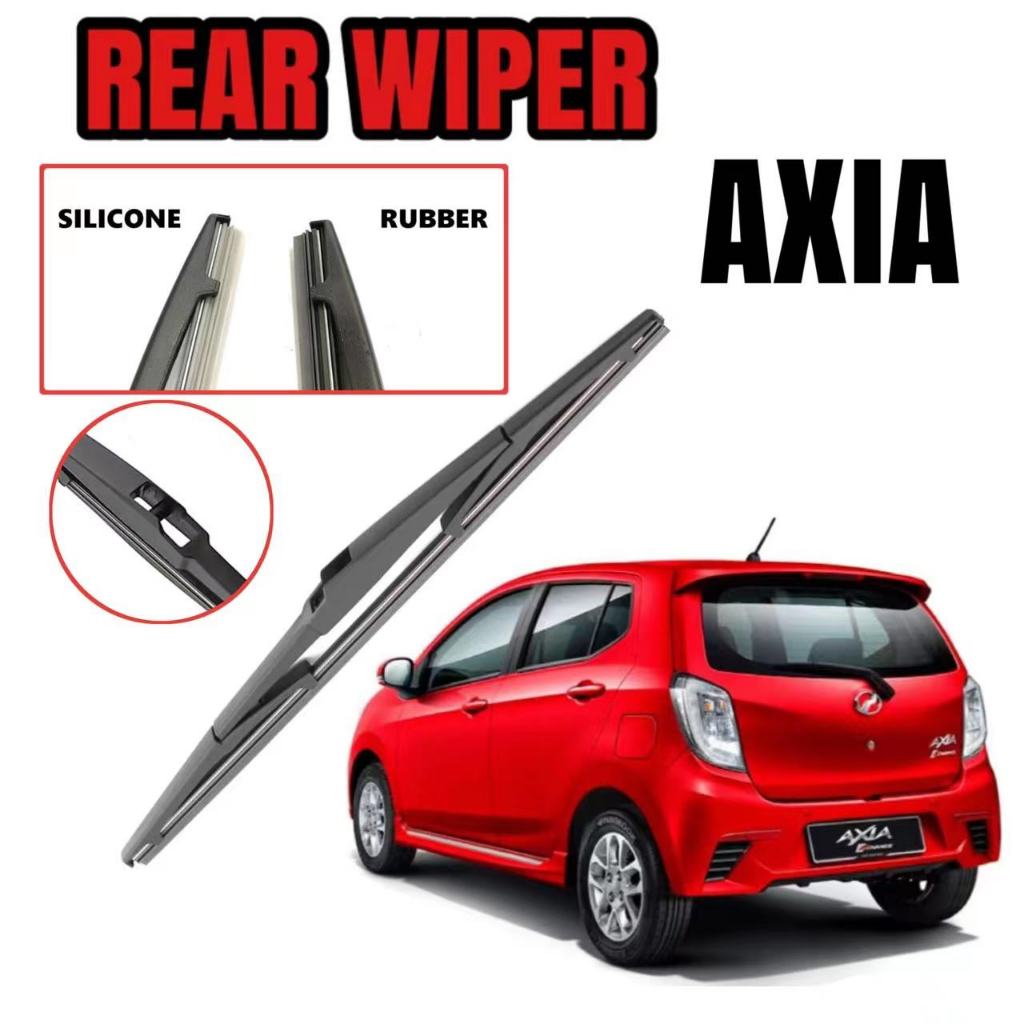 PERODUA AXIA REAR WIPER Belakang Tail Wiper Rubber Silicone Wiper ...