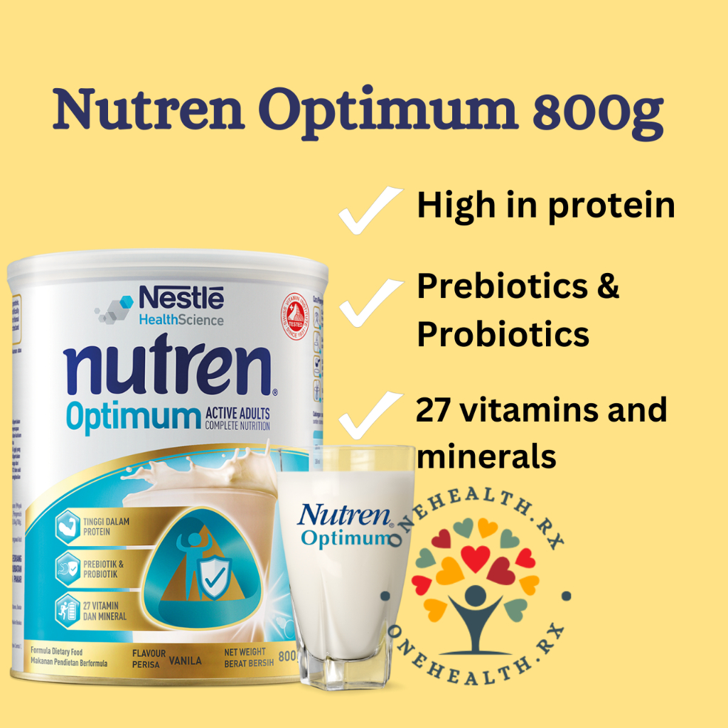[NEW STOCK !!!] Nutren Optimum Complete Nutrition Vanilla Flavor 400G/800G/2x800G/2x800G FOC ...