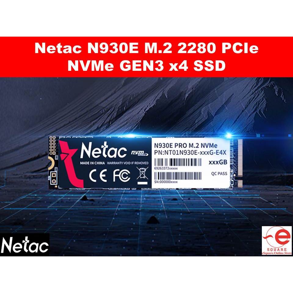 Netac N930E M.2 2280 PCIe NVMe GEN3 x4 SSD | Shopee Malaysia
