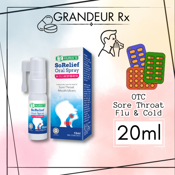 Hurix's SoRelief Oral Spray Used For Relief of Sore Throat & Mouth ...