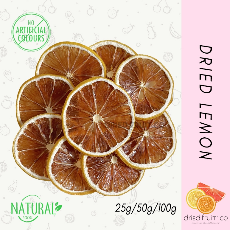 Dried Lemon Slices (seedless) | Dried Fruit | 柠檬干 | Lemon Kering | 25g ...