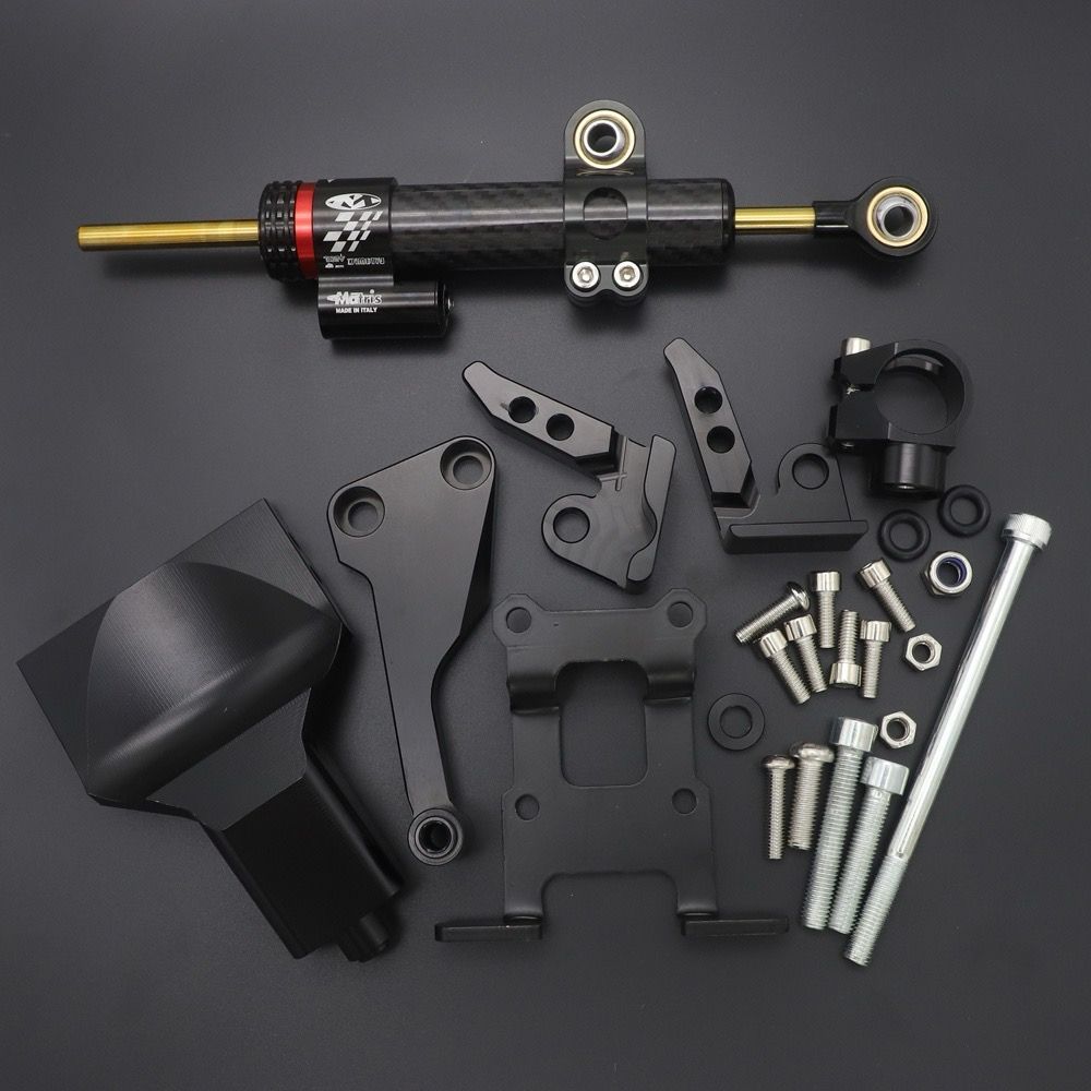 MT07 FZ07 MATRIS OHLINS STEERING DAMPER SET BRACKET PNP MOUNTING HOLDER ...
